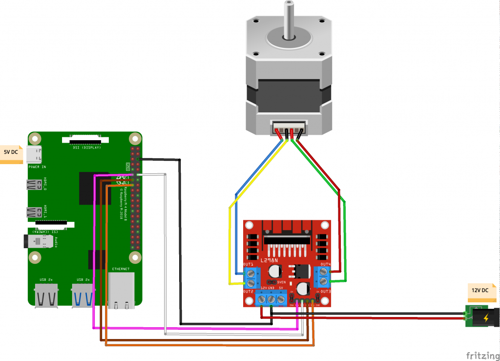Driving a Bipolar Stepper Motor with an L298N and a Raspberry Pi – Ben ...